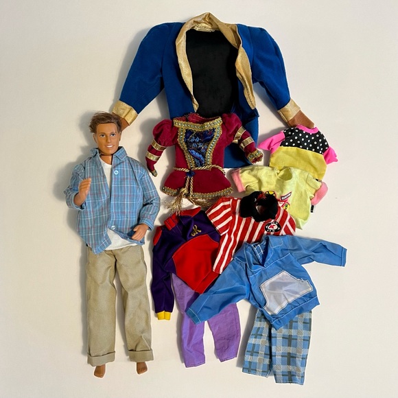 Mattel | Toys | Vintage Ken Doll And Clothing Bundle Lot Rooted Hair ...